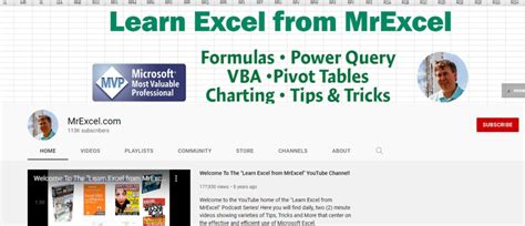 Best YouTube Channels To Learn Excel For Absolute Beginners