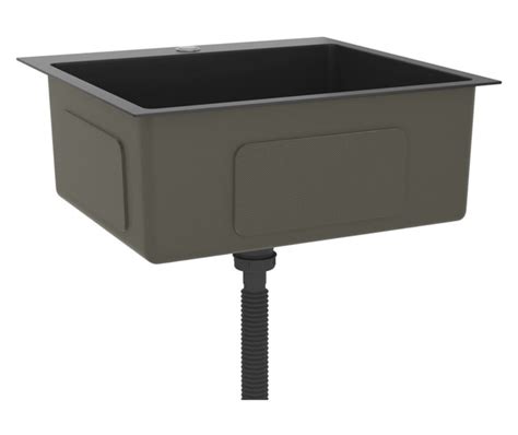 Ръчно изработена кухненска мивка черна неръждаема стомана Vivre