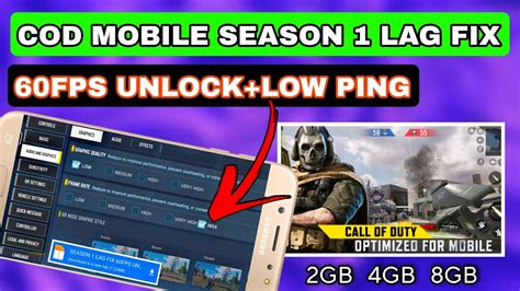 Unlock 60FPS And Vanish Lag In Cod Mobile Season 1 Cod Mobile Lag Fix