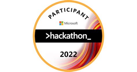 Microsoft Global Hackathon 2022 Credly