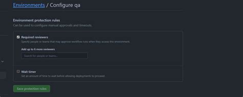 github repository environment fails to add teams to reviewers · issue
