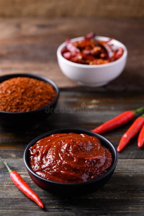 Korean Gochujang Red Chili Paste Stock Photo Image Of Delicious