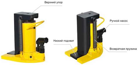 Домкрат гидравлический ДГН10П150К с низким подхватом, г/п 10000 кг ⋆ ...