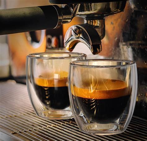 Medium Double Wall Glass Coffee Mugs Without Handle Good Wish Coffee