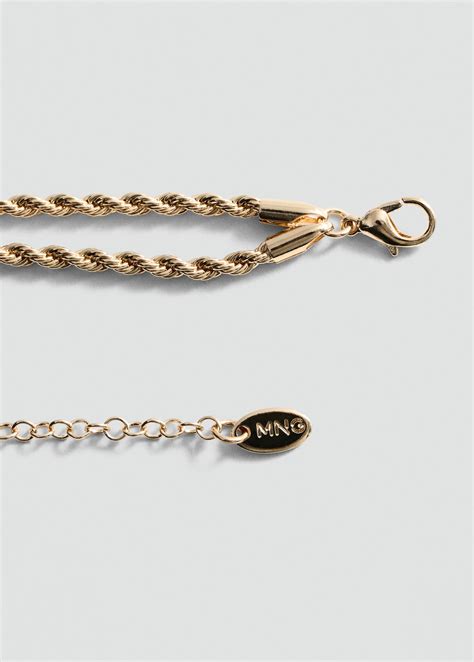 Braided Chain Necklace Women Mango Usa
