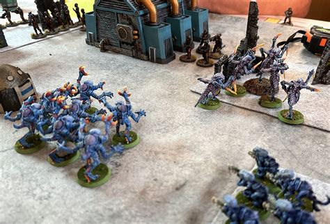 Lead Legionaries First Game Of Xenos Rampant Bronze Legion Fends Off Invasion