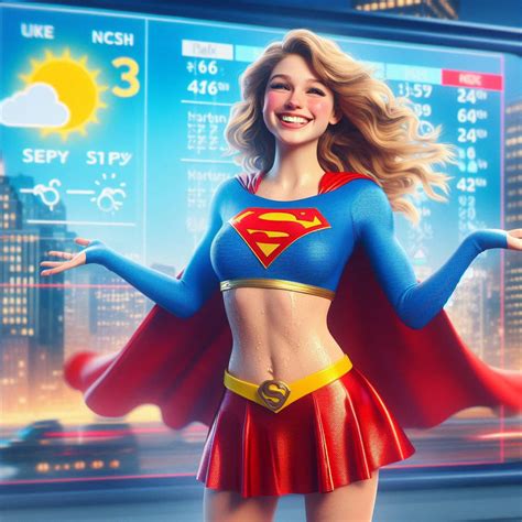 Supergirl Weather Forecast Girl By Popooobb On Deviantart