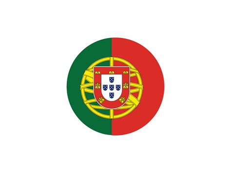 Portugal Flag Round Circle Icon 35886354 Vector Art At Vecteezy