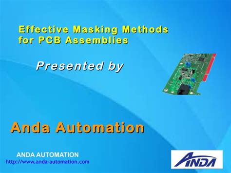 Effective Masking Methods For Pcb Assemblies Ppt