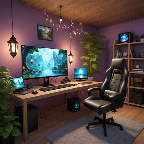 Gameing Room Background Wallpaper Pc Laptop Game Room Decor Home Office Setup Game Room