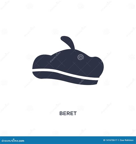 Beret Icon On White Background Simple Element Illustration From