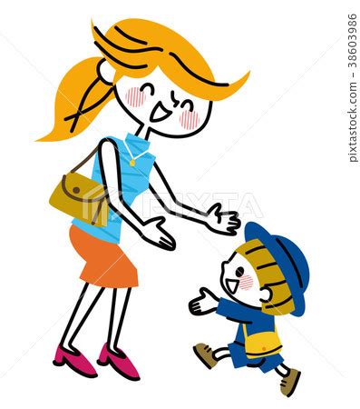 Kindergarten Pick Up Stock Illustration [38603986] Pixta