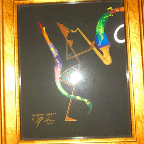 Art Rare Signed Donovan Mclean African Jazz African American Mixed Media Poshmark