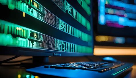 Premium Photo Computer Screen With Running Program Code Closeup Of Computer Equipment