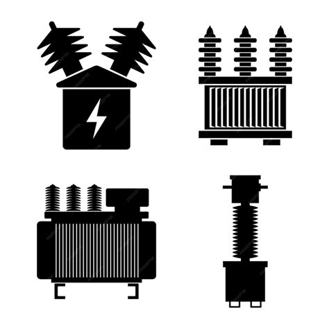 Premium Vector High Voltage Electrical Transformer Icon