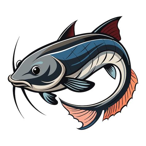 Dibujo Vectorial De Un Bagre Vector Premium Generado Con IA
