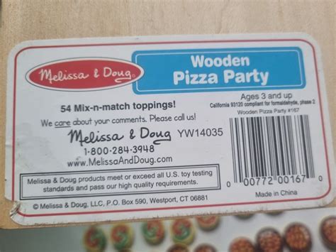 Melissa And Dough Wooden Pizza Party Hobbies And Toys Toys And Games On