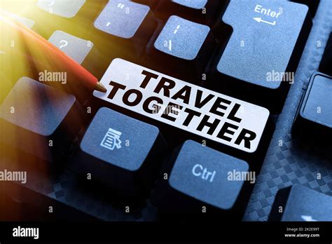 conceptual display travel together business idea opportunities to