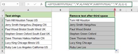 Remove Text After Or Before The Second Or Nth Space From Text Strings