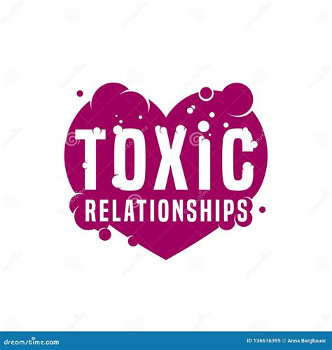 Toxic Relationships Symbol Heartbreak And Bone Abusive Manipulative