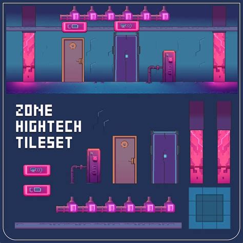 Premium Vector Pixel Art Background Ready To Use In Retro Game Tileset Tile Set Asset