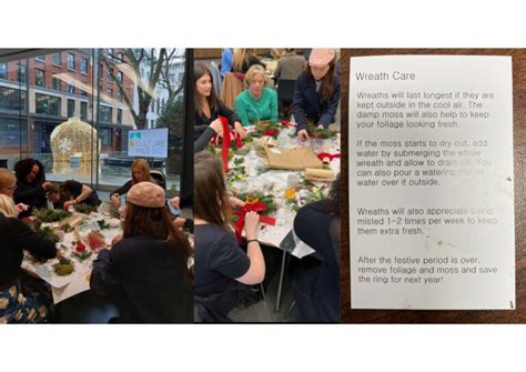Festive Wreath Making Workshop Culture Mile Bid