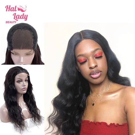 Halo Lady Beauty Natural Body Wave Lace Front Human Hair Wigs Pre