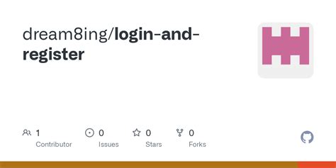 GitHub Dream8ing Login And Register