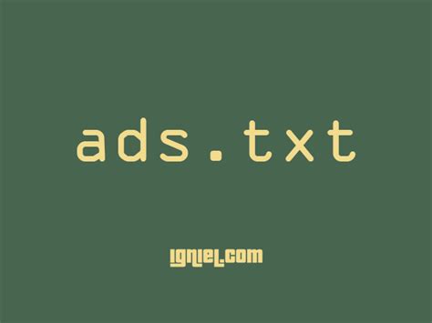 Cara Setting Ads Txt Adsense Di Blogger Igniel