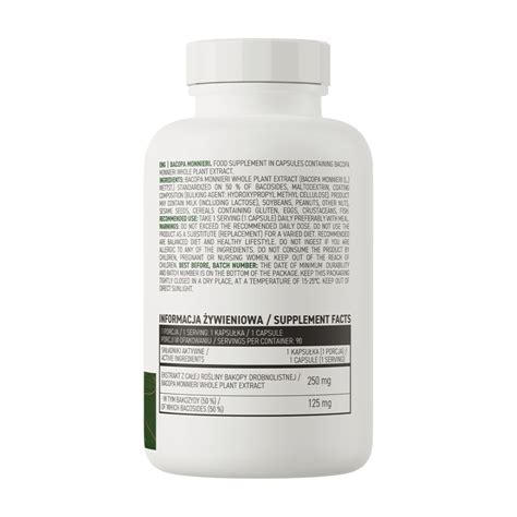 OstroVit Bacopa Monnieri VEGE 90 Kapslit Omegafit Ee