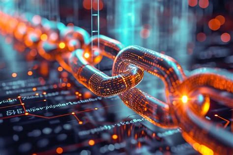 Premium Photo Blockchain Interface Symbolizing Transparency And Traceability In Supply Chains