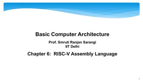 Chapter06riscvpptx Chapter11memorysystem This Is Part Of Computer