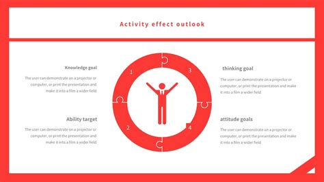Red Frame With Line Graph And Red Arrow Process Diagram Google Slide Theme And Powerpoint