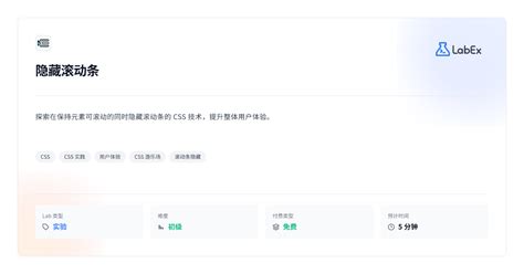 掌握滚动条隐藏：提升用户体验 labex