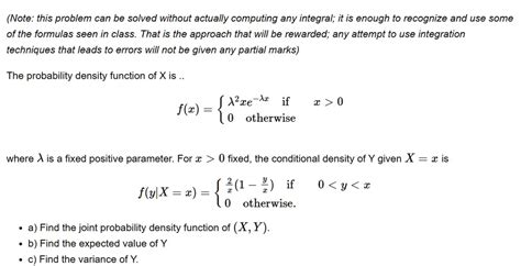 Solved Note This Problem Can Be Solved Without Actually Computing