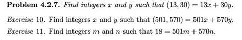 Solved Problem 427 ﻿find Integers X ﻿and Y ﻿such That
