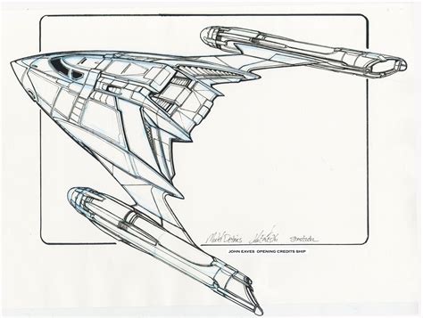 Star Trek Enterprise Sketch At Explore Collection