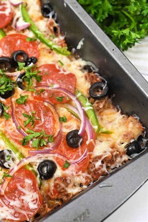 Keto Zucchini Pizza Casserole 4 Net Carbs Per Serving