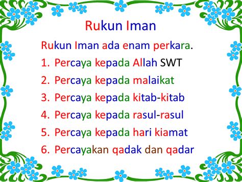 Poster Rukun Iman Dan Rukun Islam Shopee Indonesia My Xxx Hot Girl