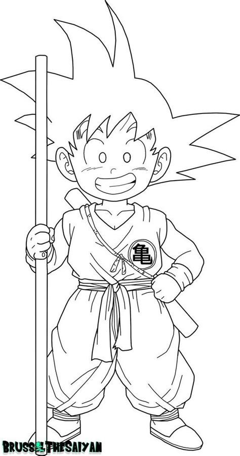 22 Coloriages Dragon Ball Z Sangoku A Imprimer