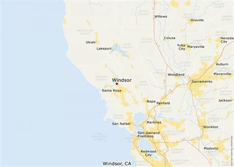 Where Is Windsor California On The Map