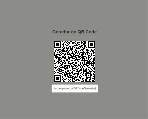 Github Pedrolzzzqrcodegenerator