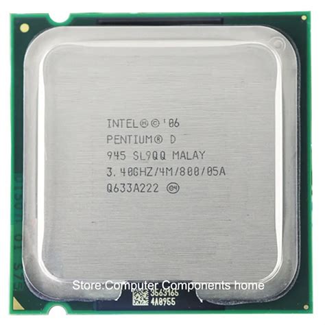 Intel Pentium D945 PD945 Socket LGA 775 Processor PD 945 CPU (3.4Ghz ...
