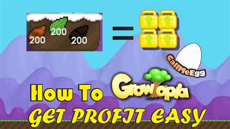 How To Get Profit FAST And EASY Growtopia YouTube