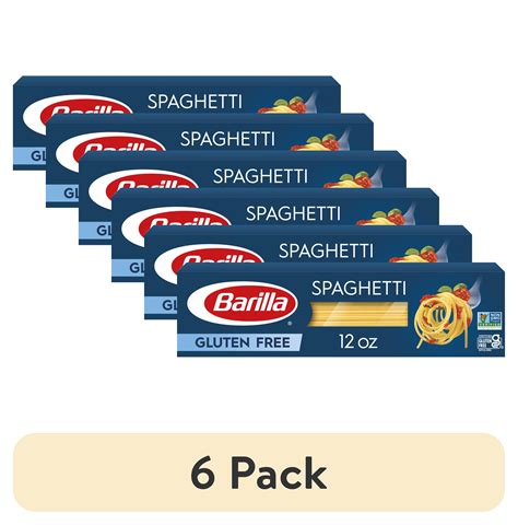 6 Pack Barilla Gluten Free Spaghetti Pasta 12 Oz