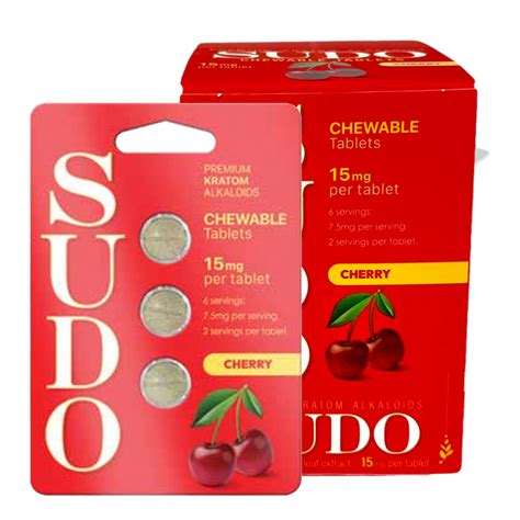 Sudo Lemon Flavored 7 Oh 15mg Tablets 3 Tab Blister Pack 12 Packs