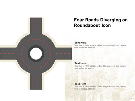 Cross Road Business Management Roundabout Ppt Powerpoint Presentation