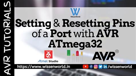 Setting Resetting Pins Of Port W ATmega32 Atmel Studio Proteus
