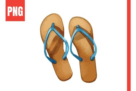 Watercolor Flip Flops Png Graphic By Endro · Creative Fabrica