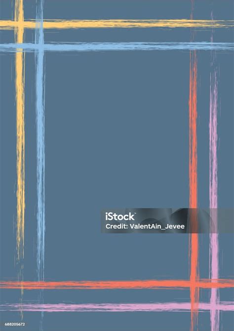 프레임 그려진된 배경 벡터 국경 그런 지 핑크 라인 템플릿입니다 오래 된 스타일 빈티지 디자인입니다 그래픽 일러스트입니다 A4 크기 형식 수직 방향 거친에 대한 스톡 벡터